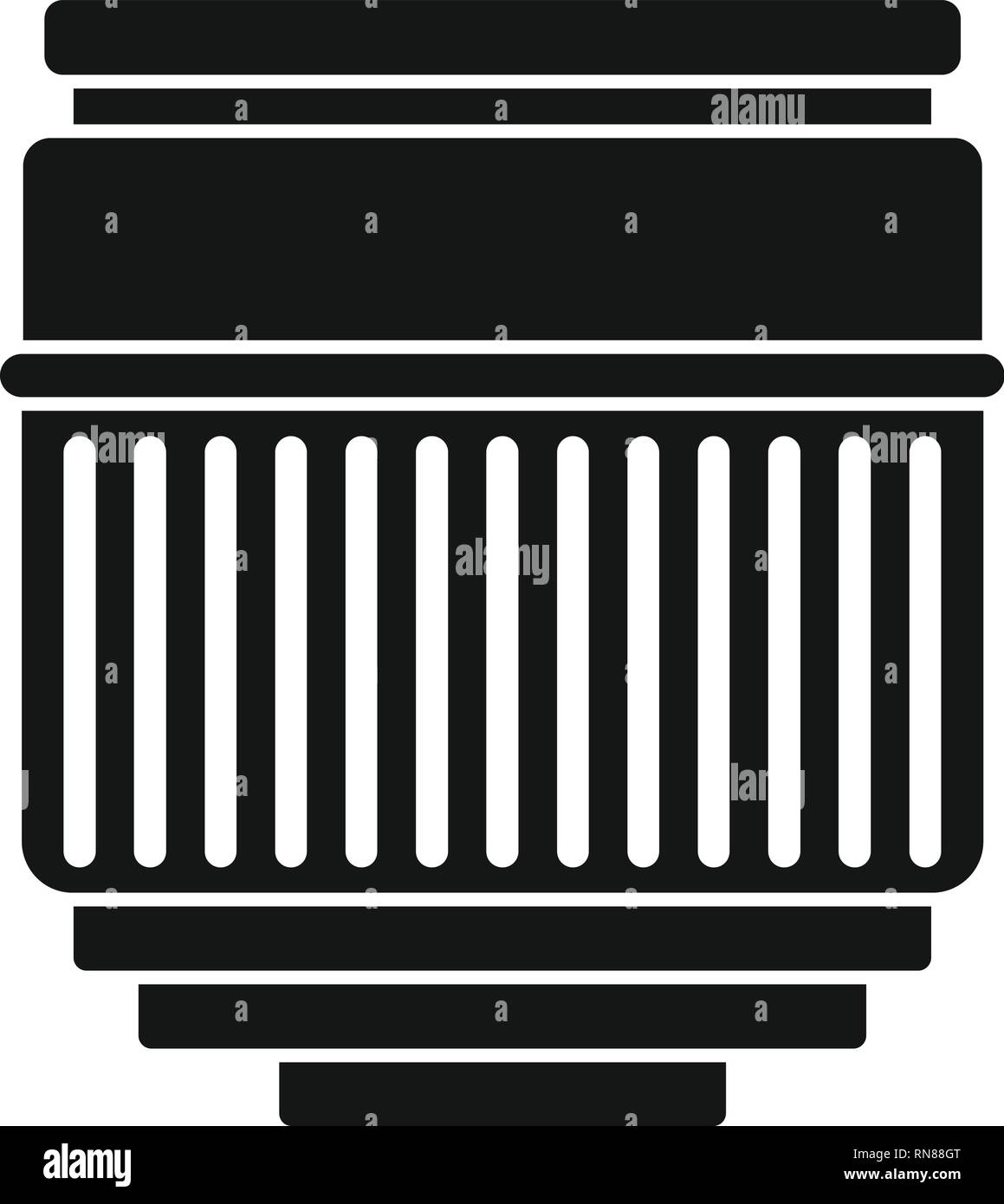 Macro lens icon. Simple illustration of macro lens vector icon for web ...