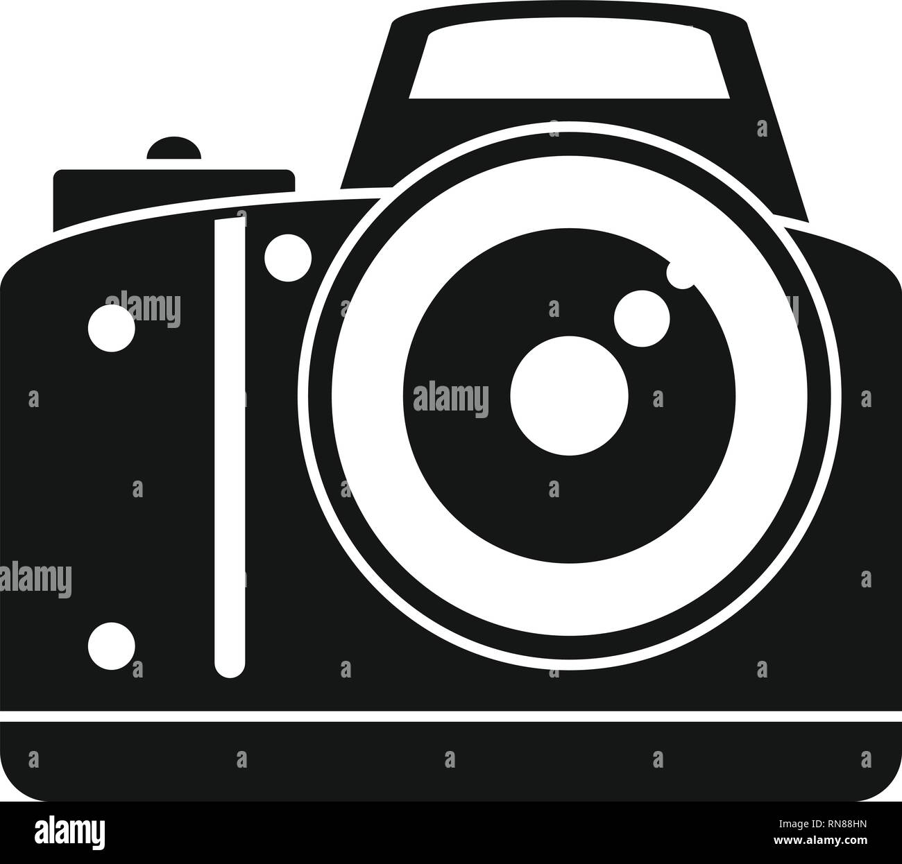 Professional camera icon. Simple illustration of professional camera ...