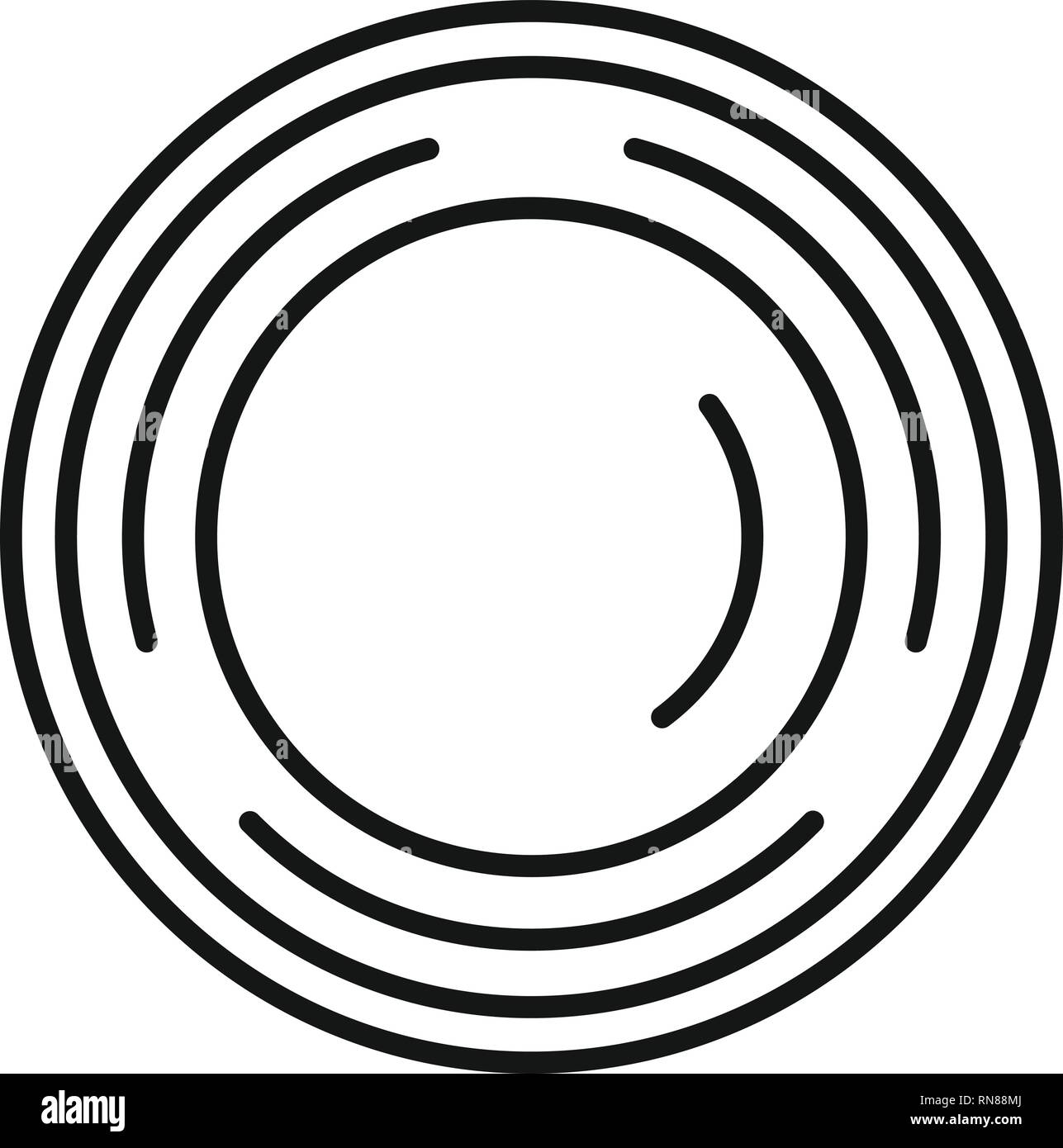 Smartphone lens icon. Outline smartphone lens vector icon for web ...