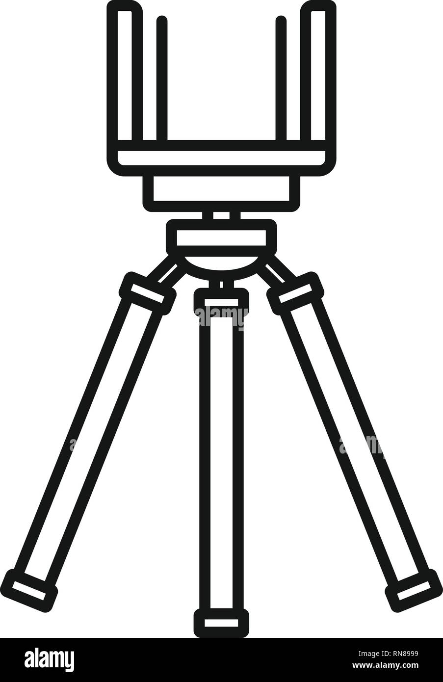 Smartphone tripod icon. Outline smartphone tripod vector icon for web ...
