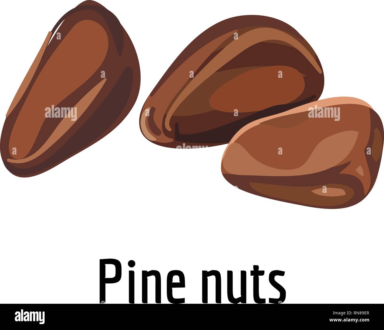 Pine nuts icon. Cartoon of pine nuts vector icon for web design ... Pine nuts icon. Cartoon of pine nuts vector icon for web design ...