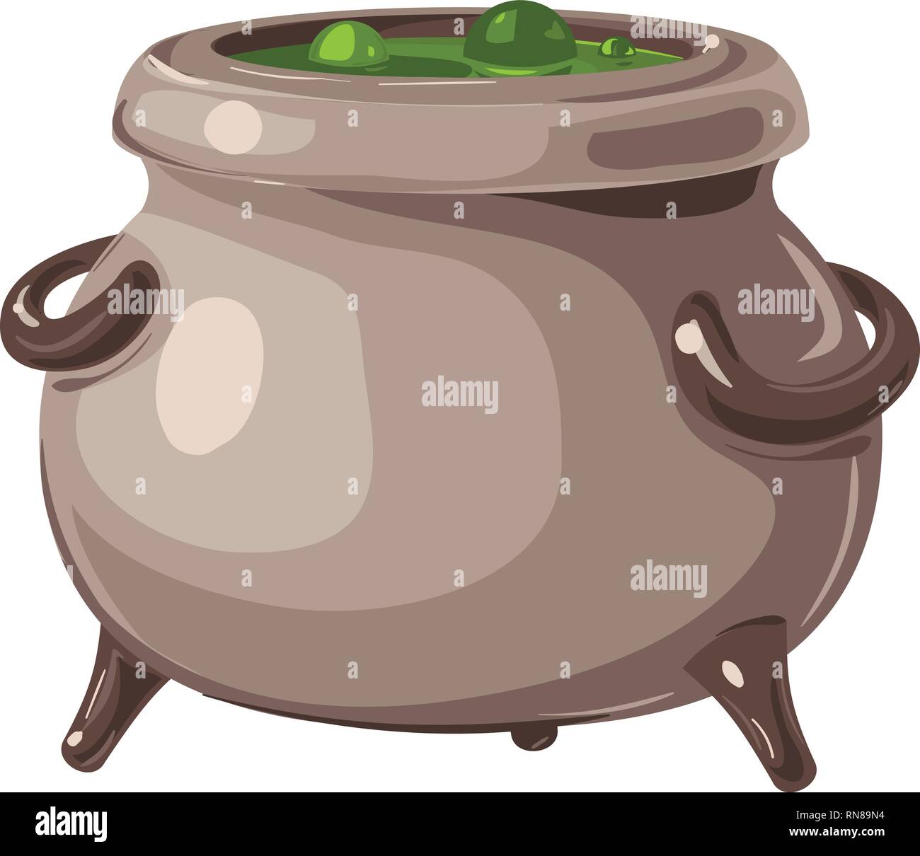 Magic potion cauldron icon. Cartoon of magic potion cauldron vector ...