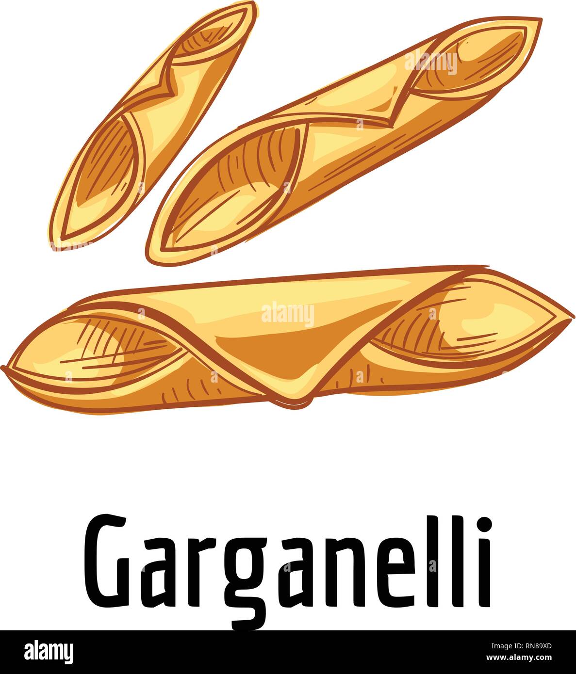 Garganelli icon. Cartoon of garganelli vector icon for web design ...