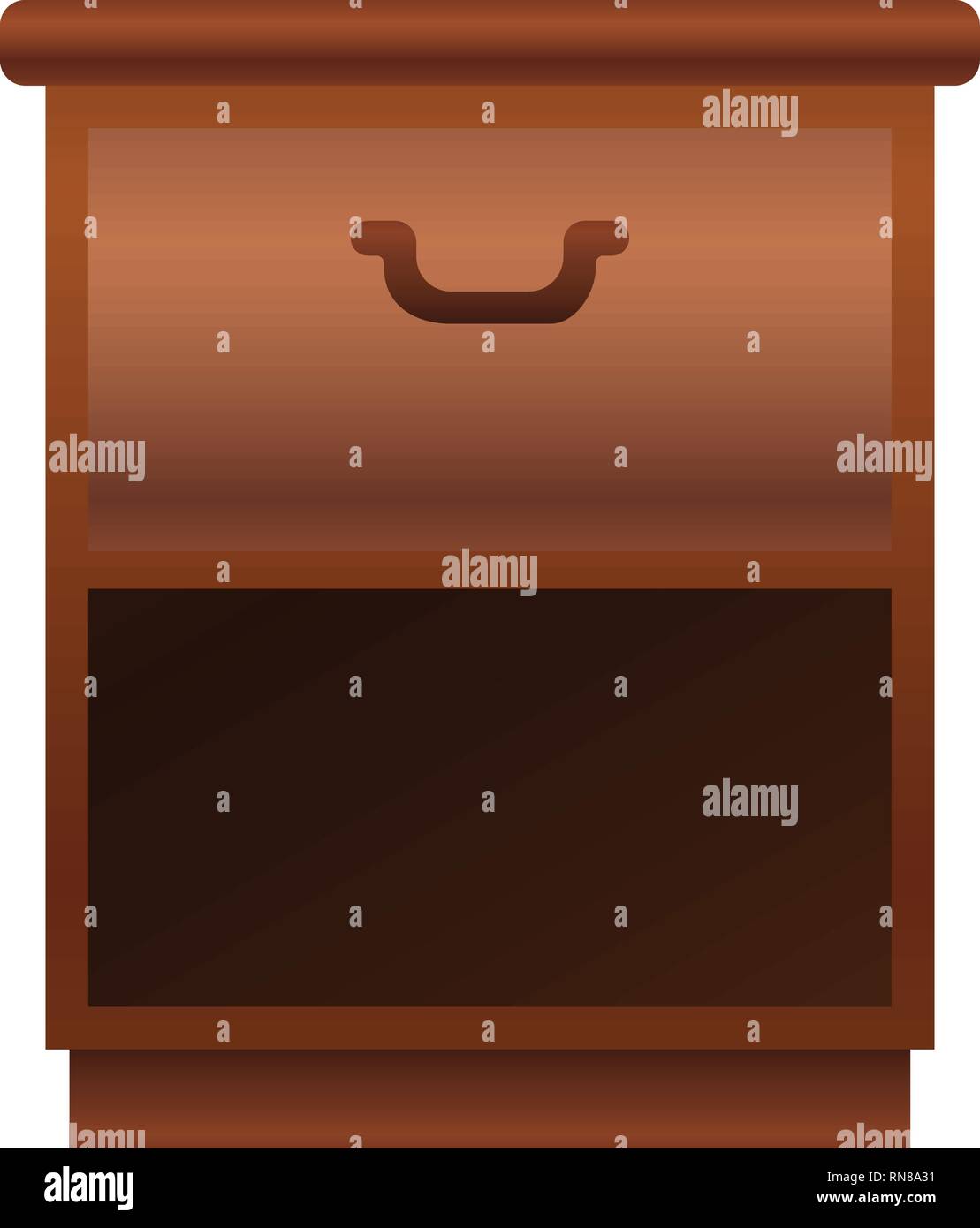 Retro nightstand icon. Cartoon of retro nightstand vector icon for web ...