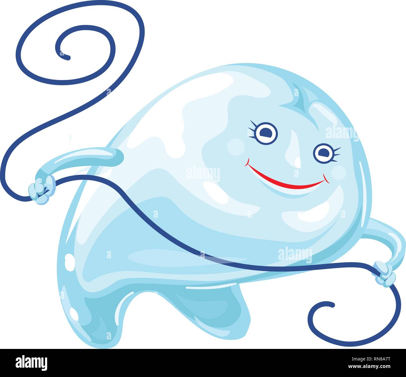 Dental floss icon. Cartoon of dental floss vector icon for web design ...
