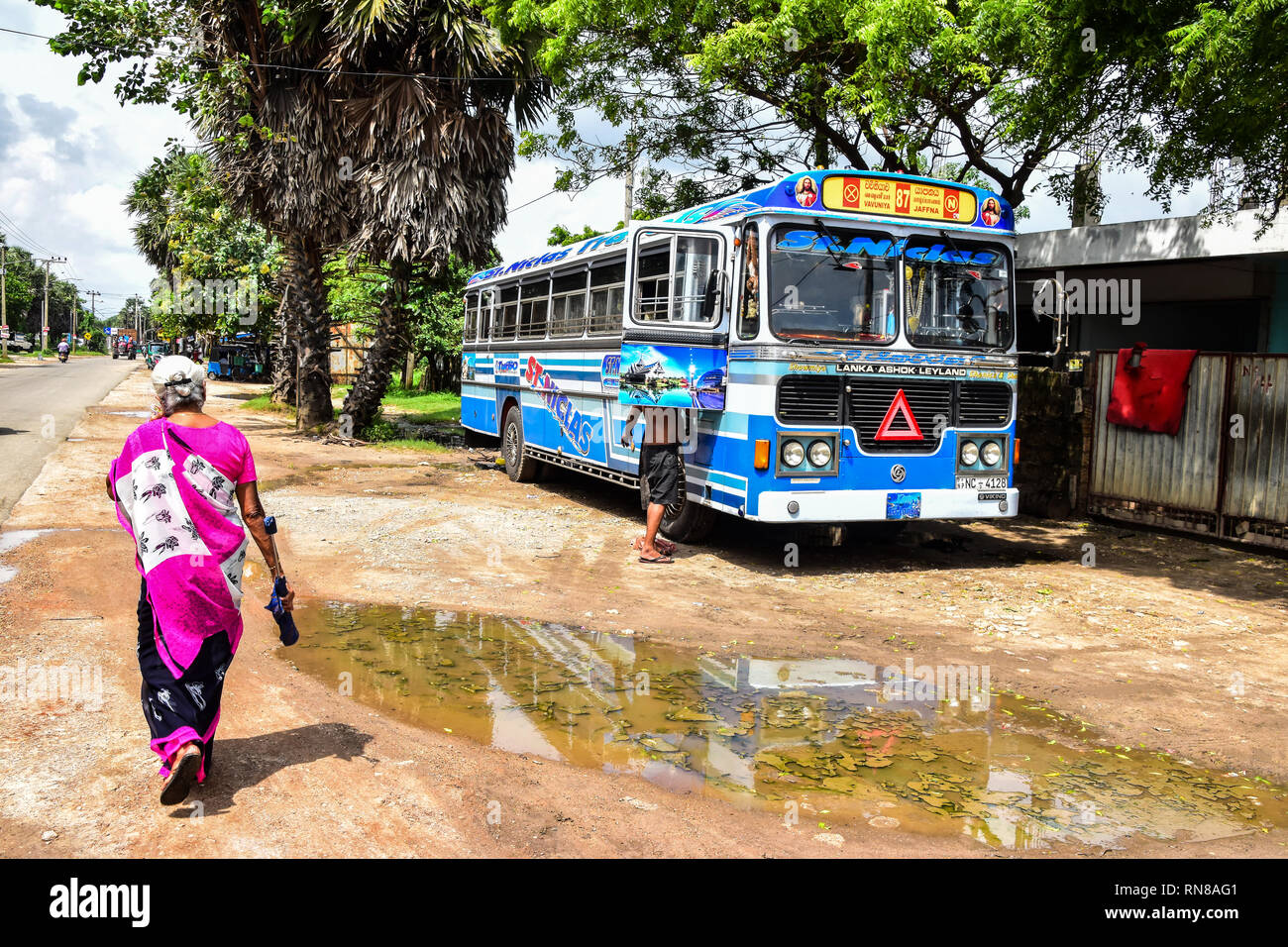 Lanka Ashok Leyland Bus, Jaffna Town, Jaffna, Sri Lanka Stock Photo - Alamy