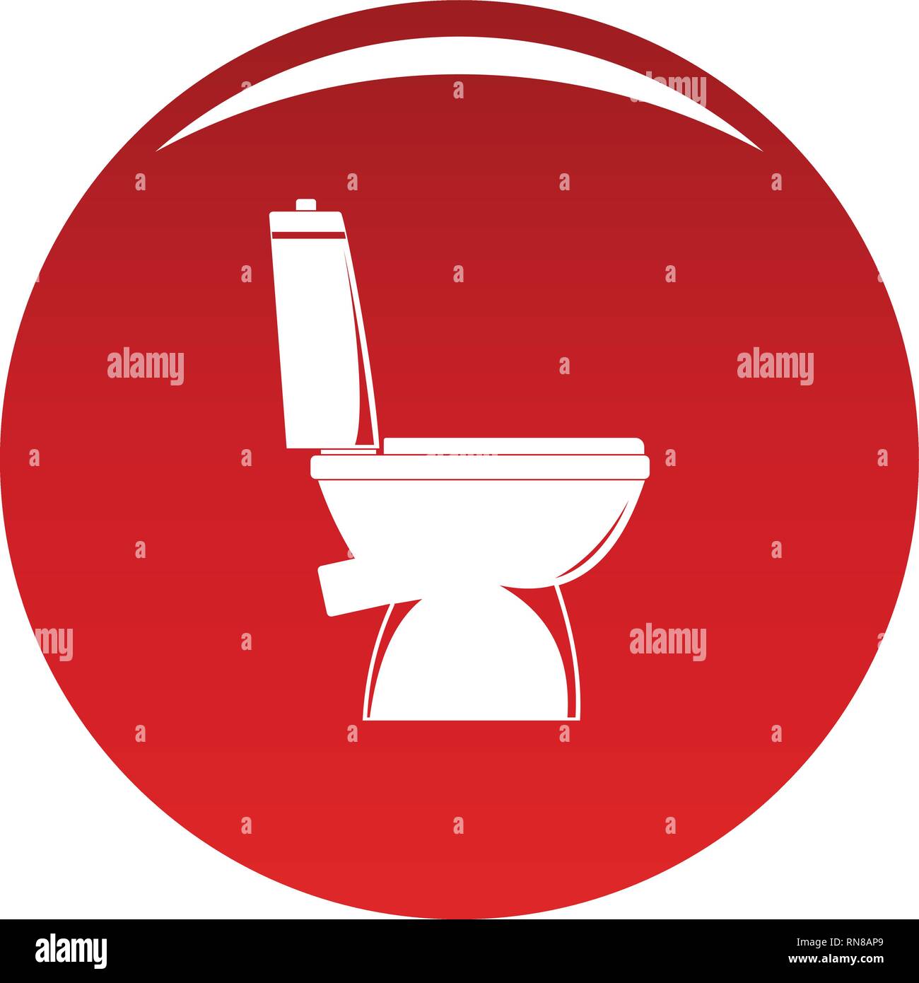 Home toilet icon. Simple illustration of home toilet vector icon for ...