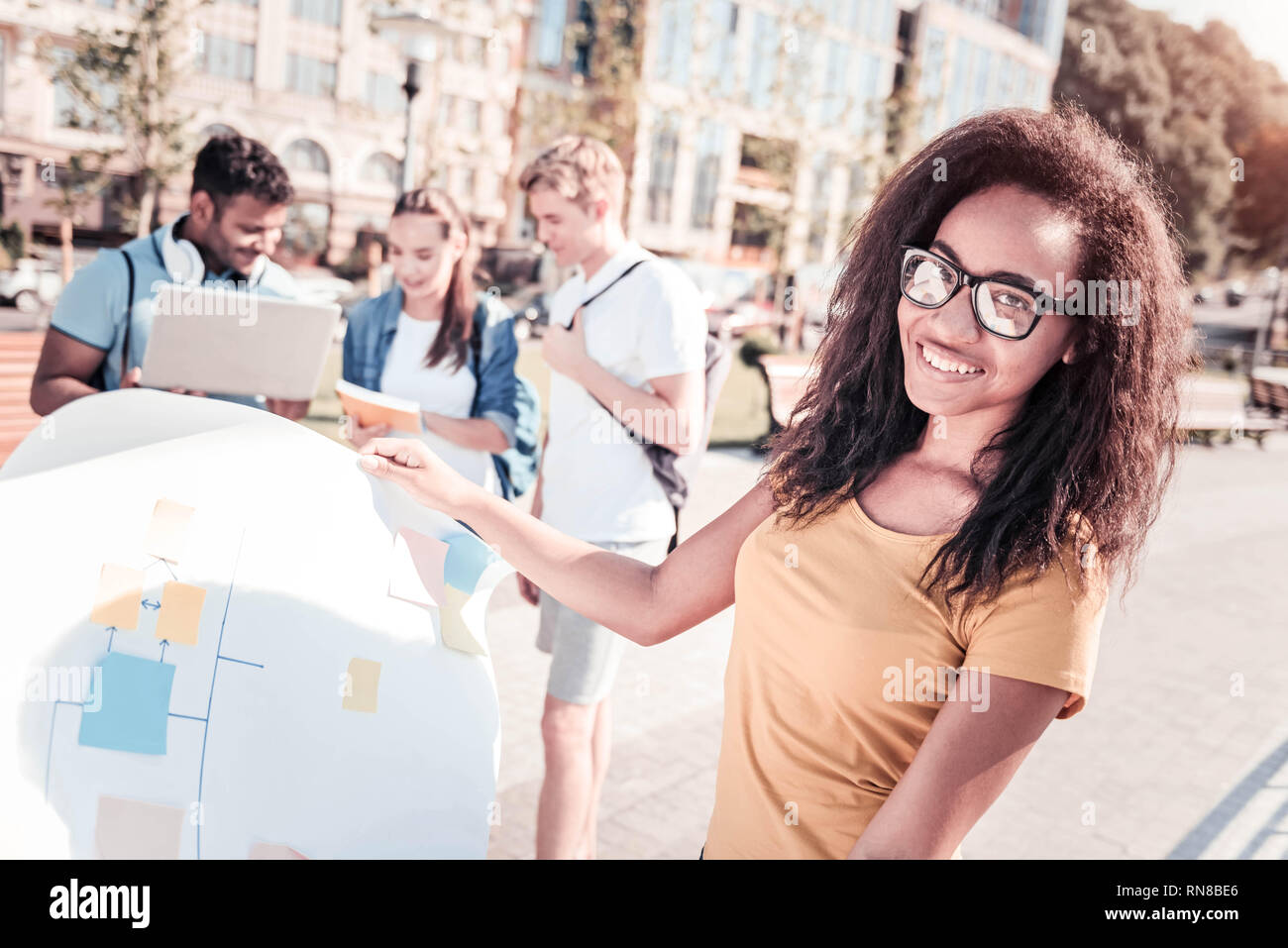 College student demonstrating hi-res stock photography and images - Alamy