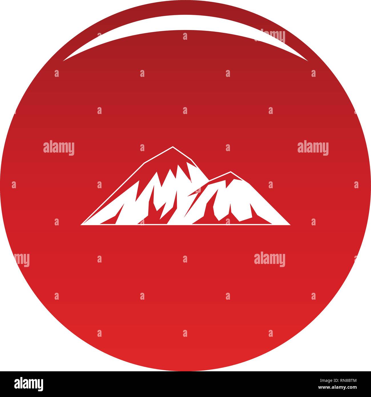 Climbing on mountain icon. Simple illustration of climbing on mountain ...