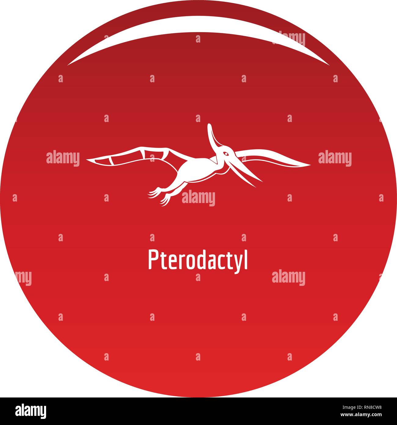 Pterodactyl icon. Simple illustration of pterodactyl vector icon for ...