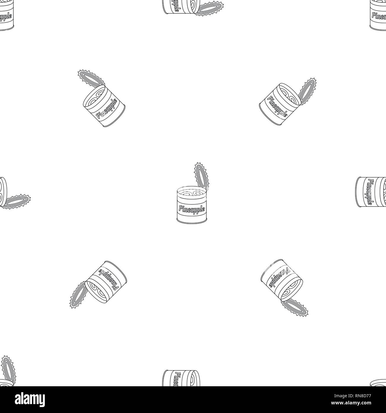 Pineapple tin can pattern seamless vector repeat geometric for any web ...