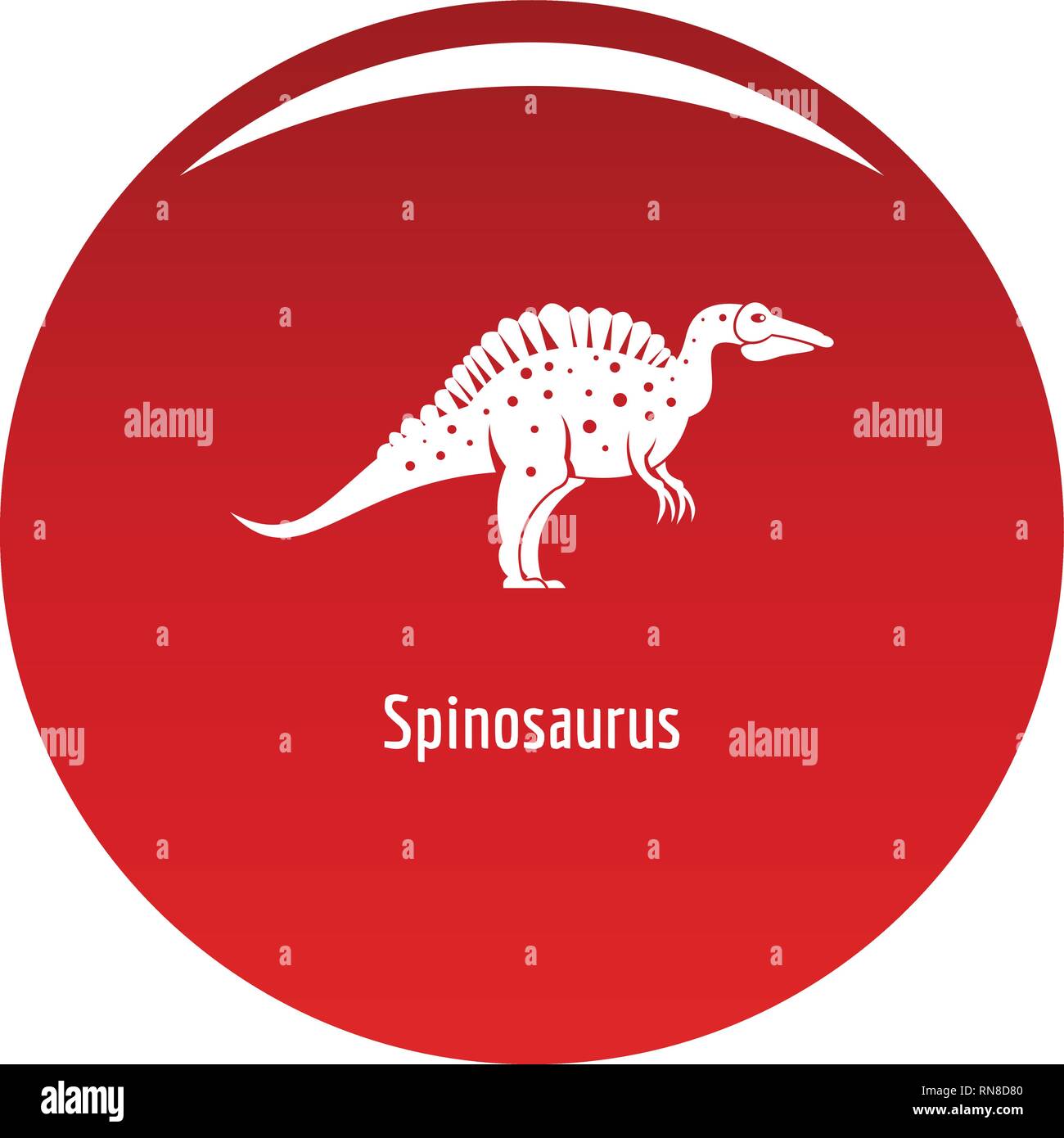 Spinosaurus icon. Simple illustration of spinosaurus vector icon for ...