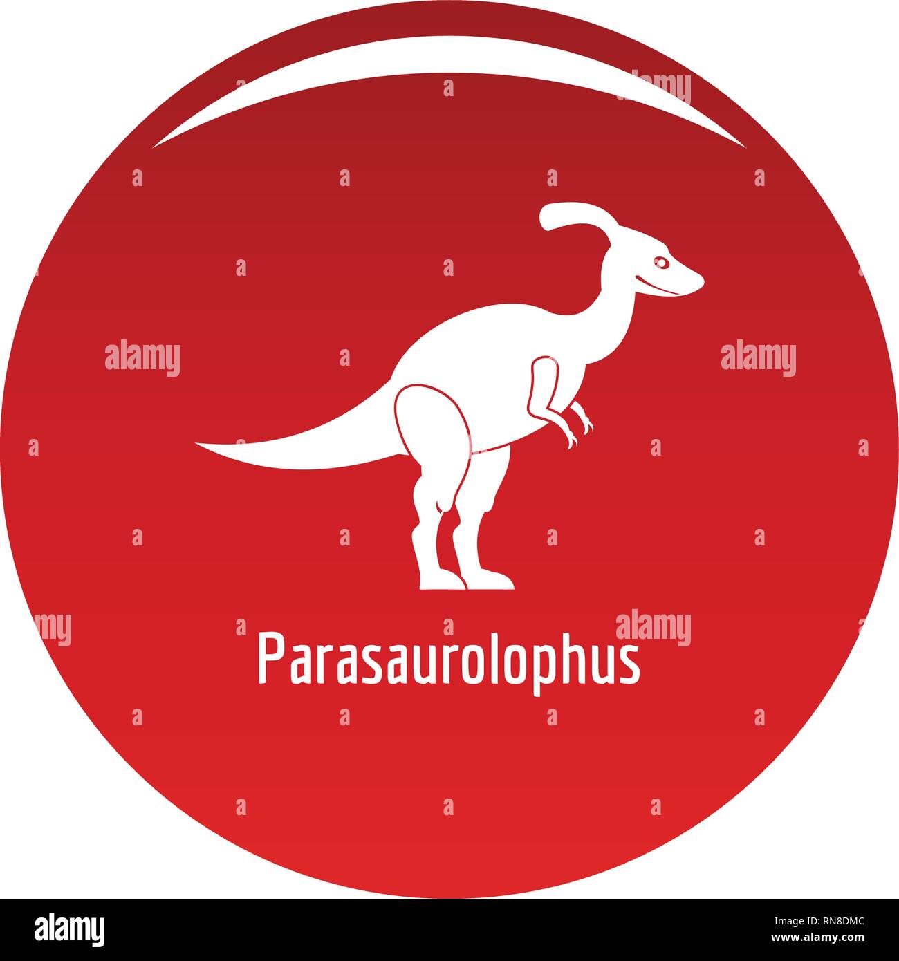 Parasaurolophus icon. Simple illustration of parasaurolophus vector ...