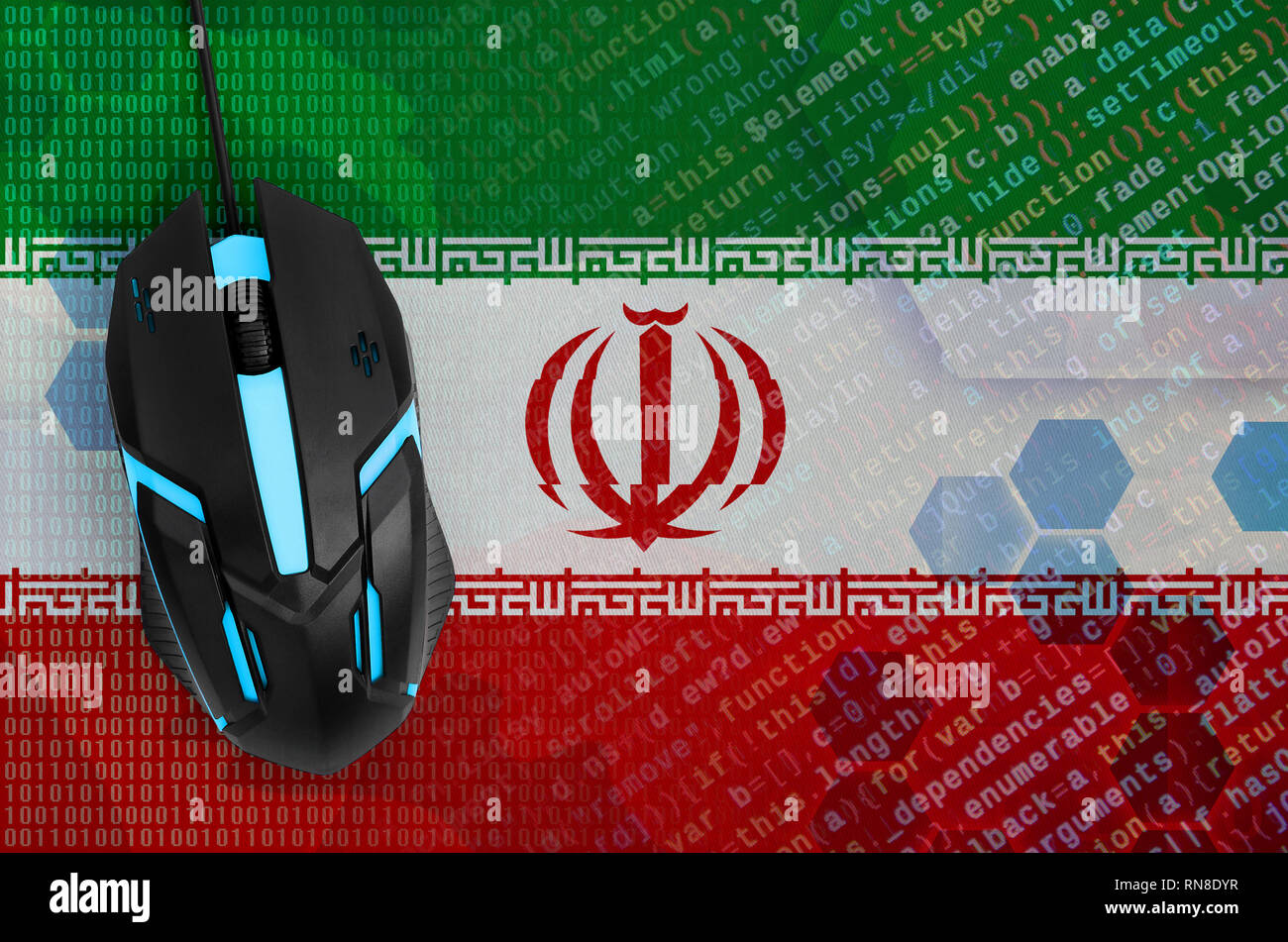 Modern iran flag hi-res stock photography and images - Alamy