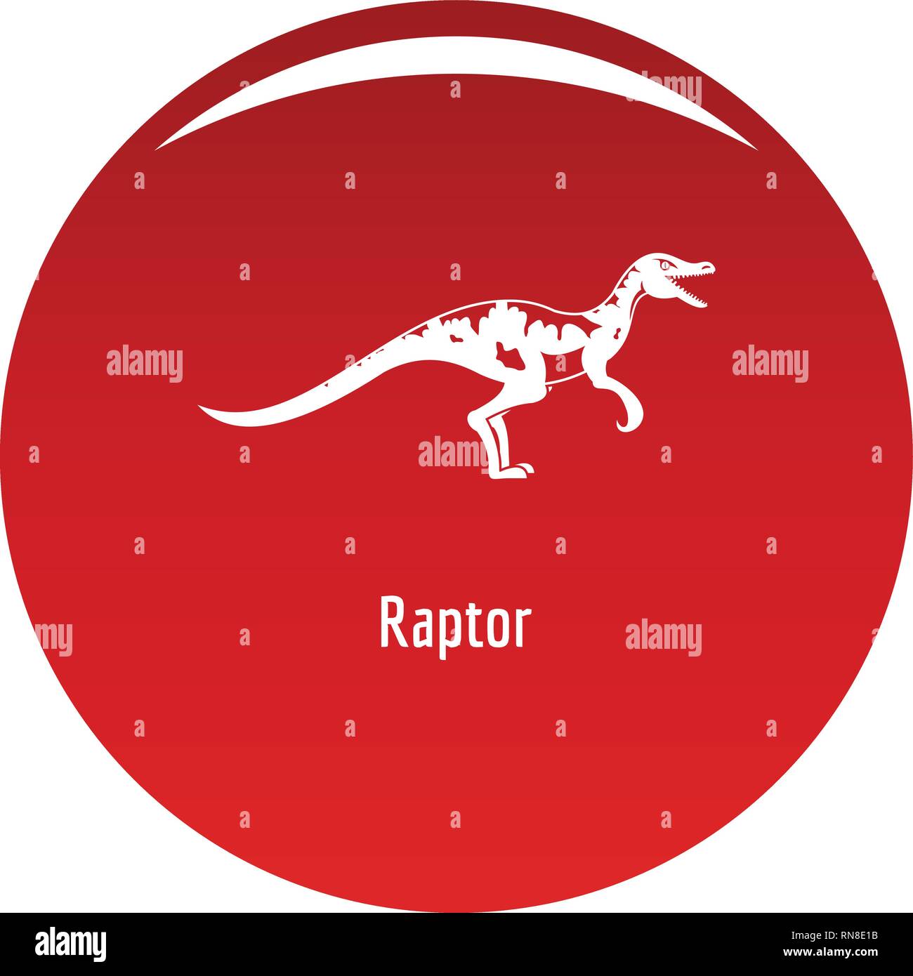 Raptor icon. Simple illustration of raptor vector icon for any design ...