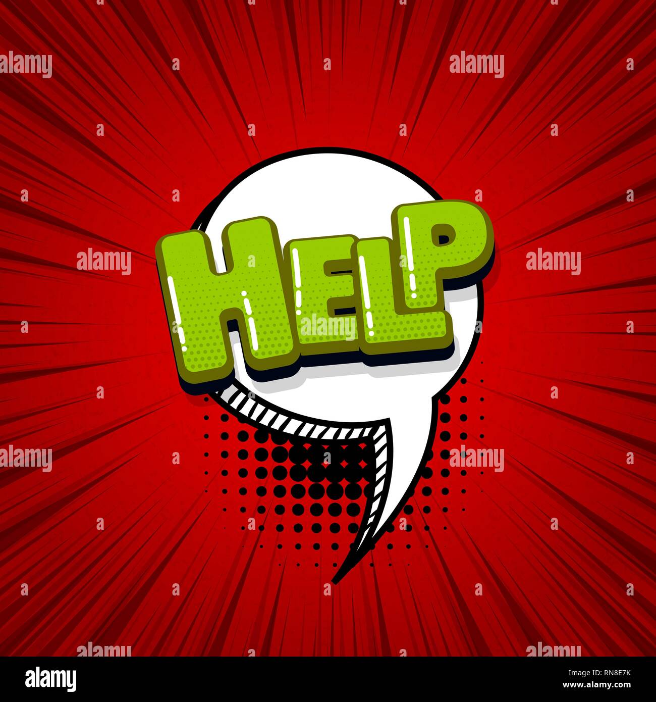 Help halftone Stock Vector Images - Alamy