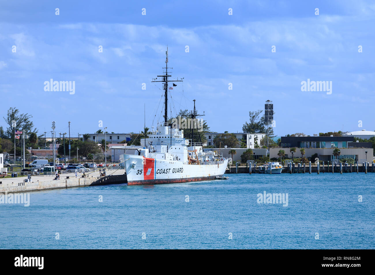 KEY WEST, FLORIDA - February 28, 2016: The United States Coast Guard is ...