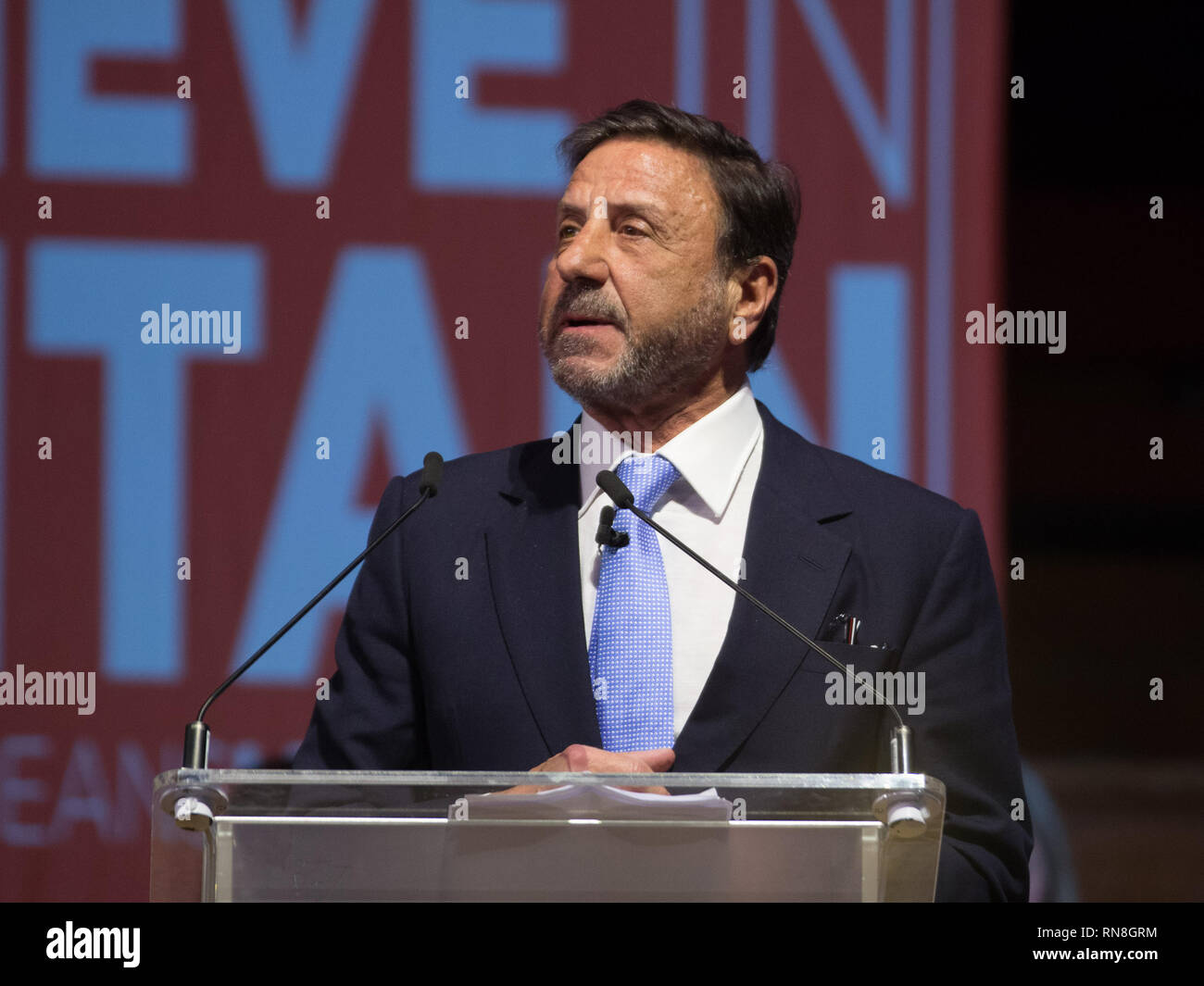 Leave Means Leave campaigners hold a Let's Go WTO rally at the Central ...