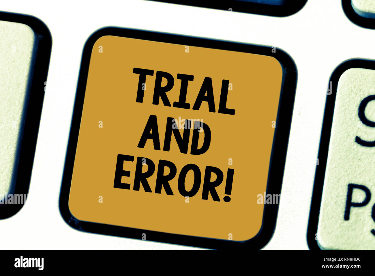 Word writing text Trial And Error. Business concept for Lear something ...