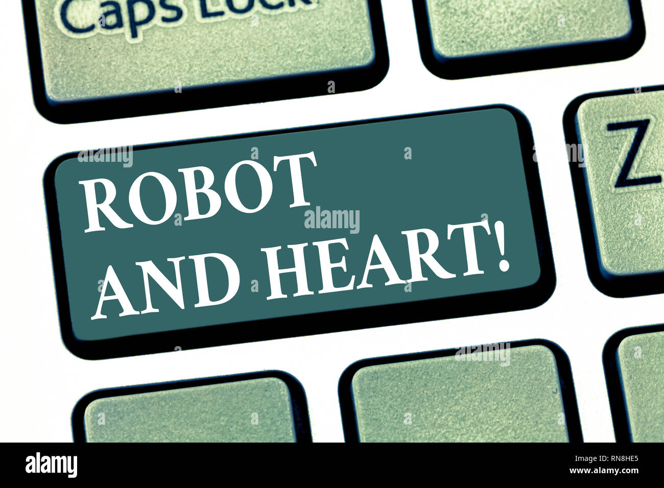 Handwriting text Robot And Heart. Concept meaning Sensitivity and care ... Handwriting text Robot And Heart. Concept meaning Sensitivity and care ...