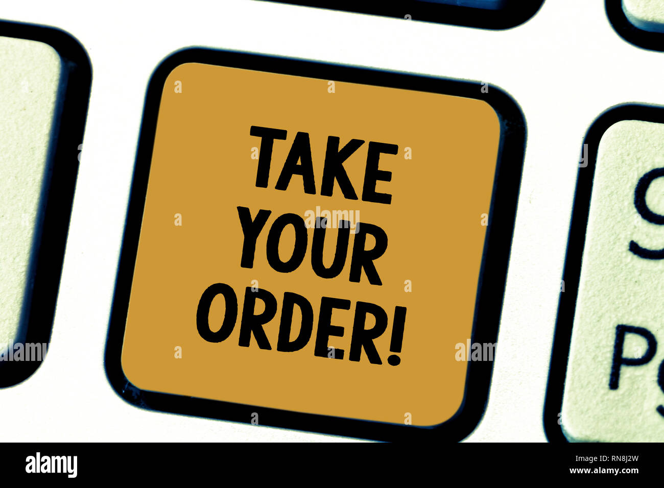 Waiter server taking writing order hi-res stock photography and images ...