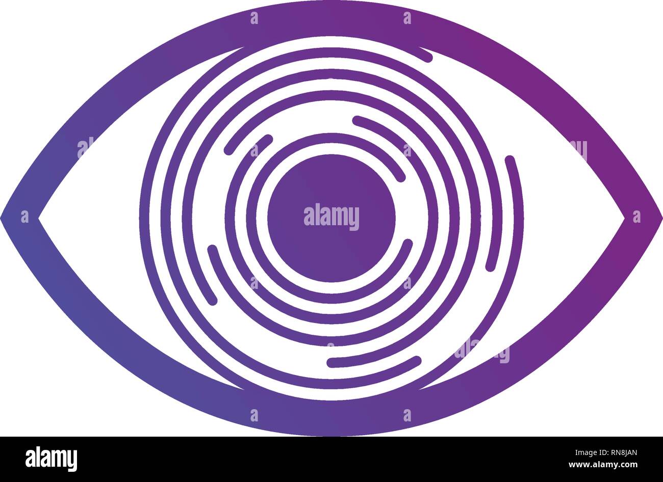 Futuristic Retina futuristic circles eye, personality eye ...