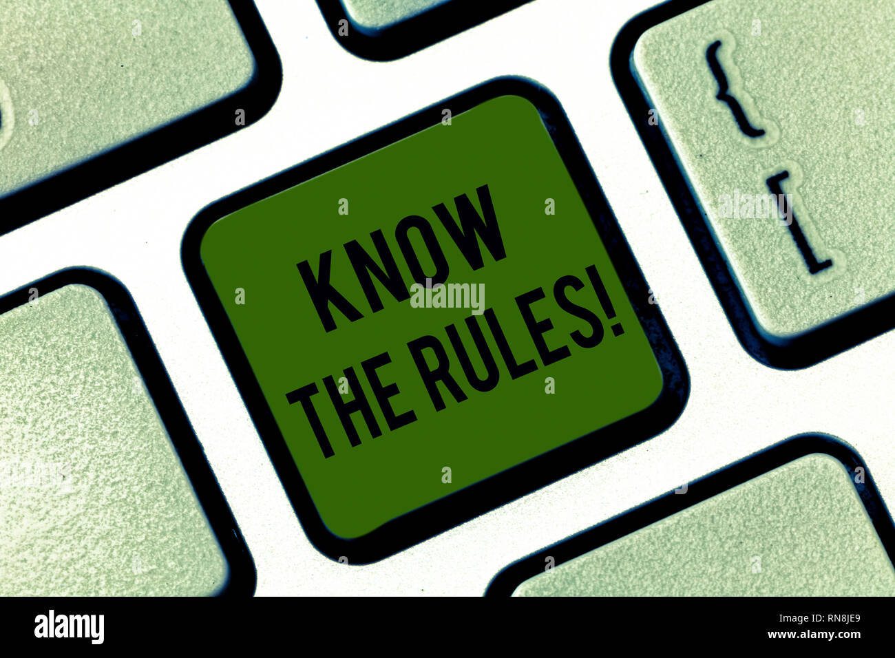 Word writing text Know The Rules. Business concept for Learn the ...