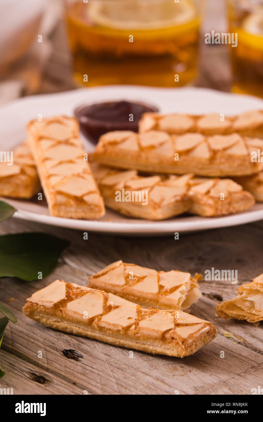Puff pastry cookies Stock Photo - Alamy