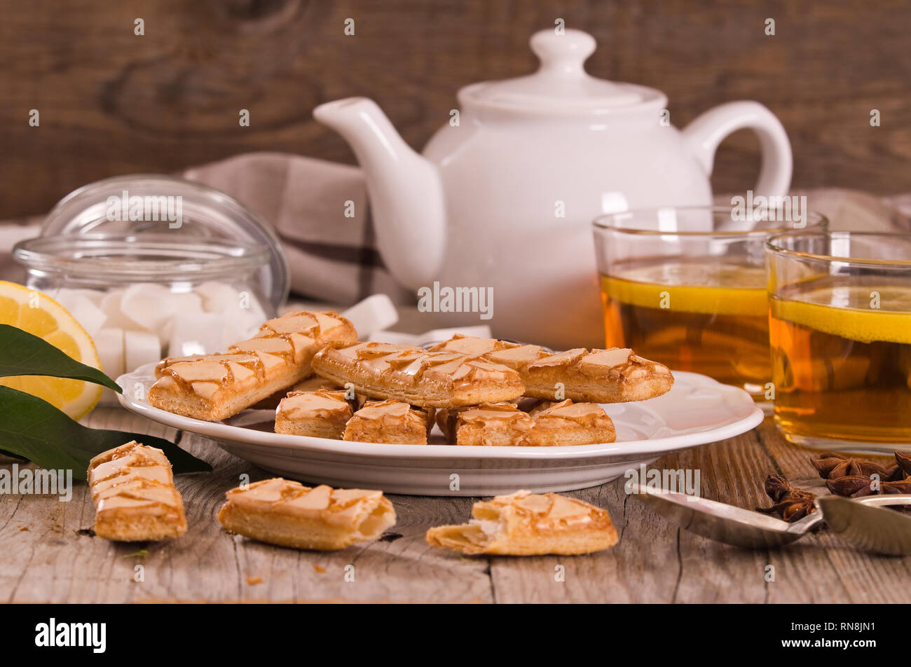 Puff pastry cookies Stock Photo - Alamy