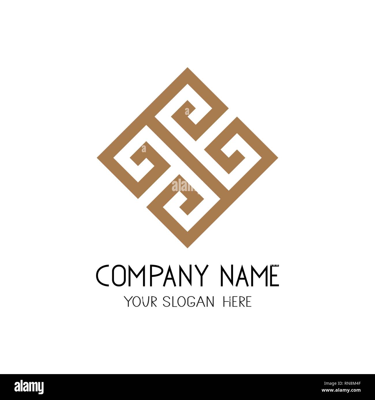 Greek key logo. Symbol for business company Stock Vector Image & Art ...