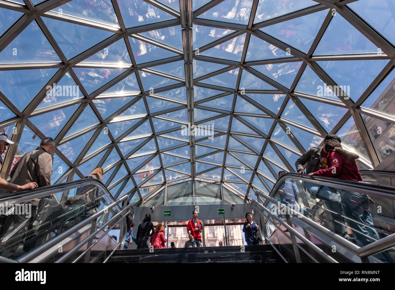Modern metro sol entrance hi-res stock photography and images - Alamy