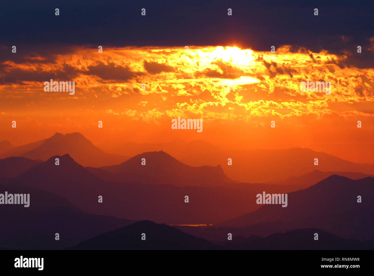 View of Lake Traunsee from Mount Traunstein Stock Photo - Alamy