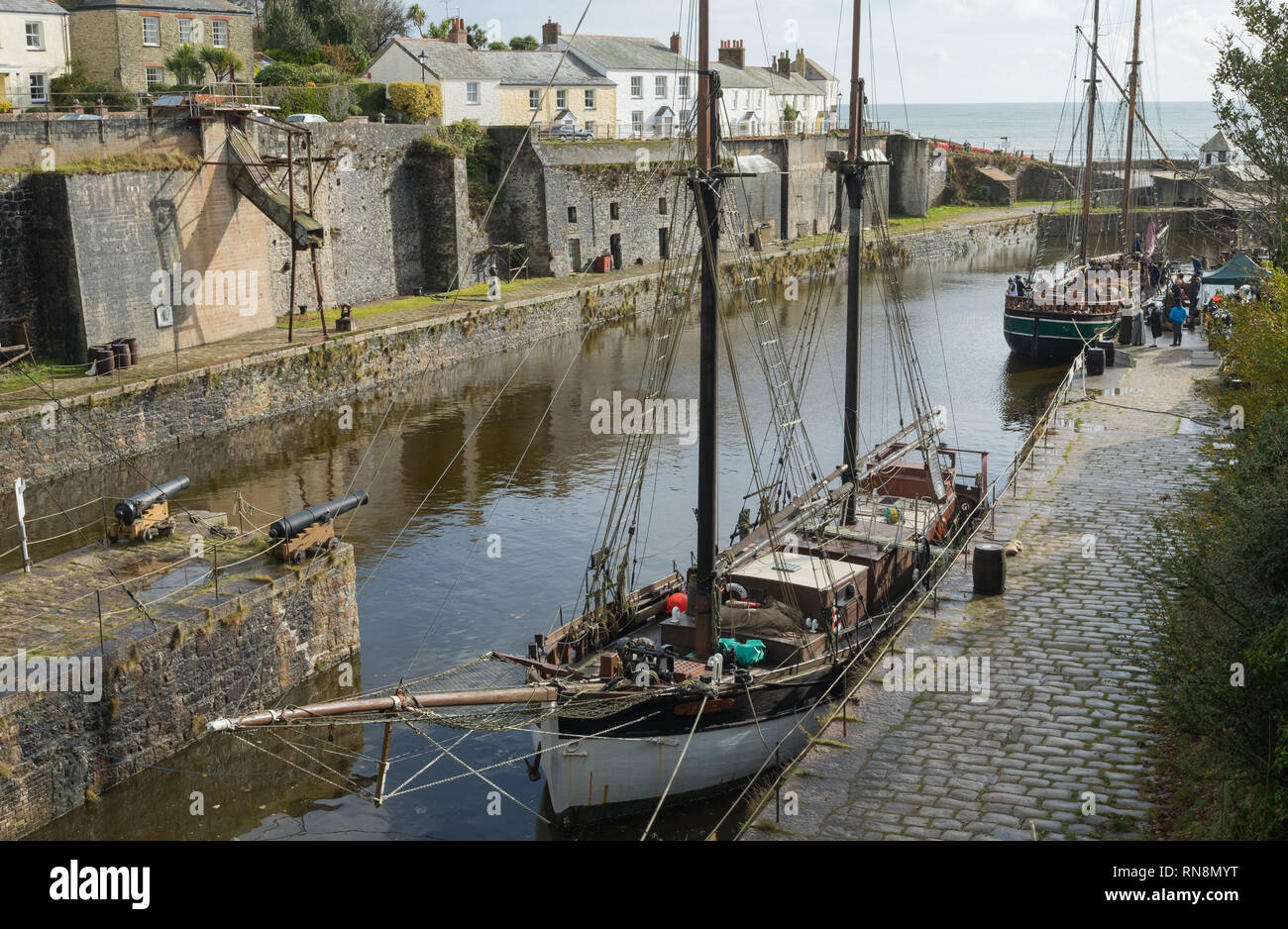 Filming of Poldark in Charlestown, Cornwall, England Stock Photo - Alamy