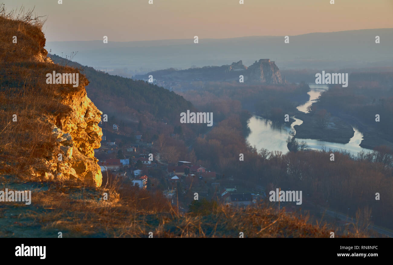 Devin castle panorama hi-res stock photography and images - Alamy