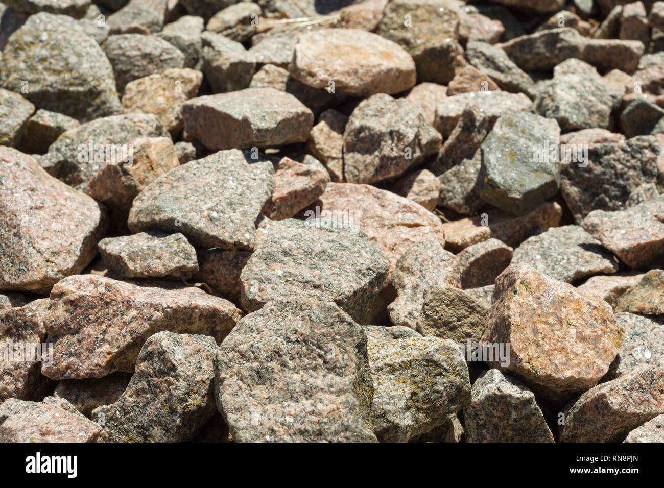 Texture background of many small gray stones Stock Photo - Alamy