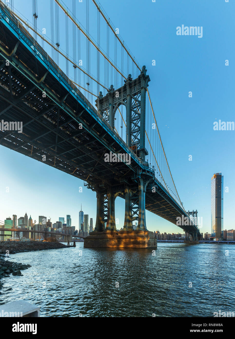 Sunset at Dumbo Brooklyn Bridge Park Stock Photo - Alamy