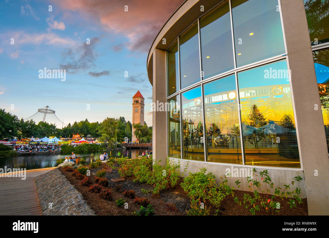 Spokane pavilion riverfront park hi-res stock photography and images ...