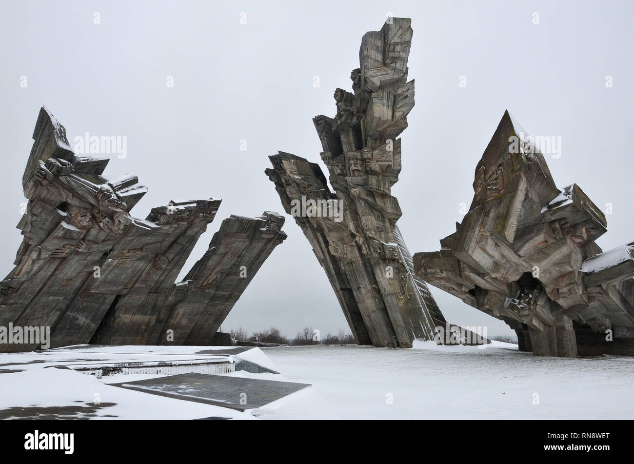 Ninth Fort monument (a memorial to the victims of Nazism, built 1984 ...