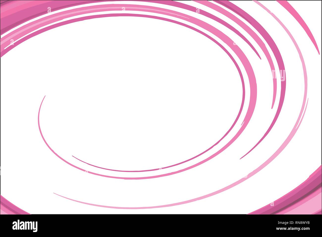 Abstract rotating pink ellipse on white background Stock Vector Image ...