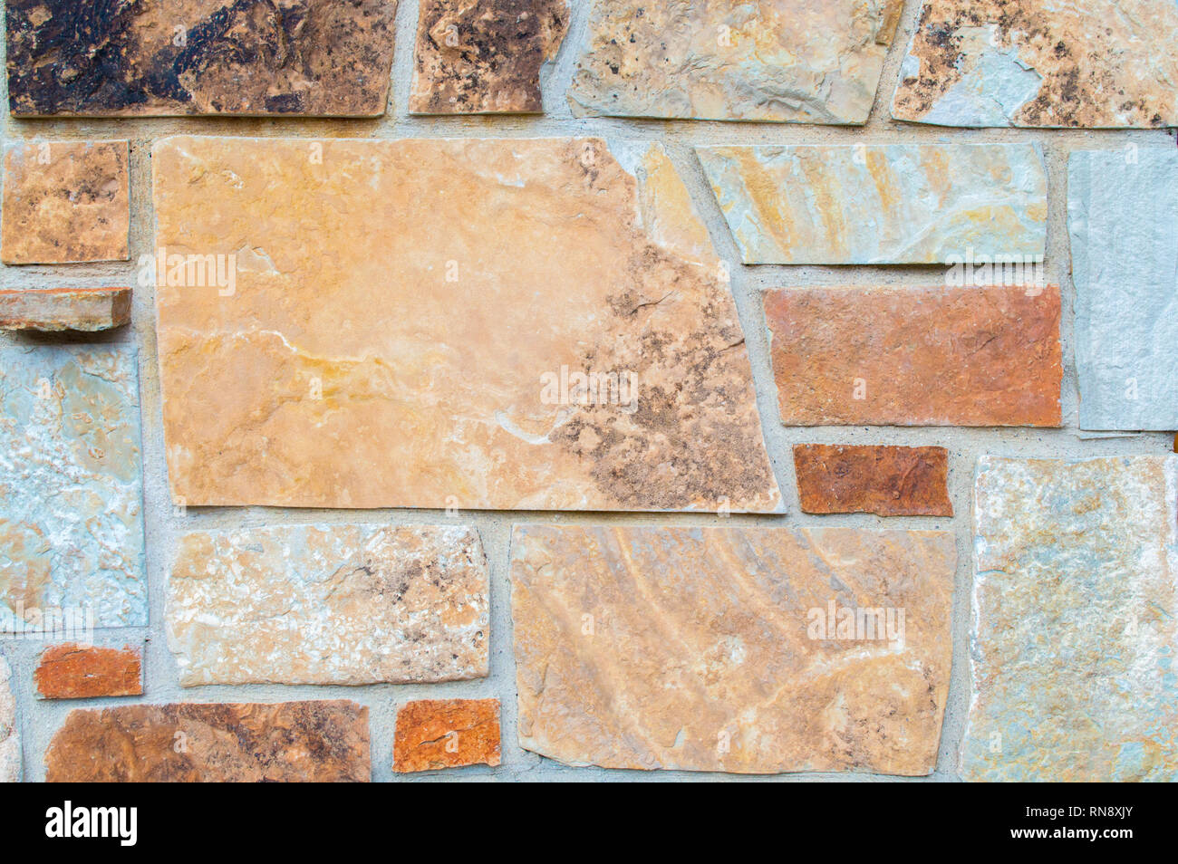 background texture-close up of a colorful granite stone wall Stock ...