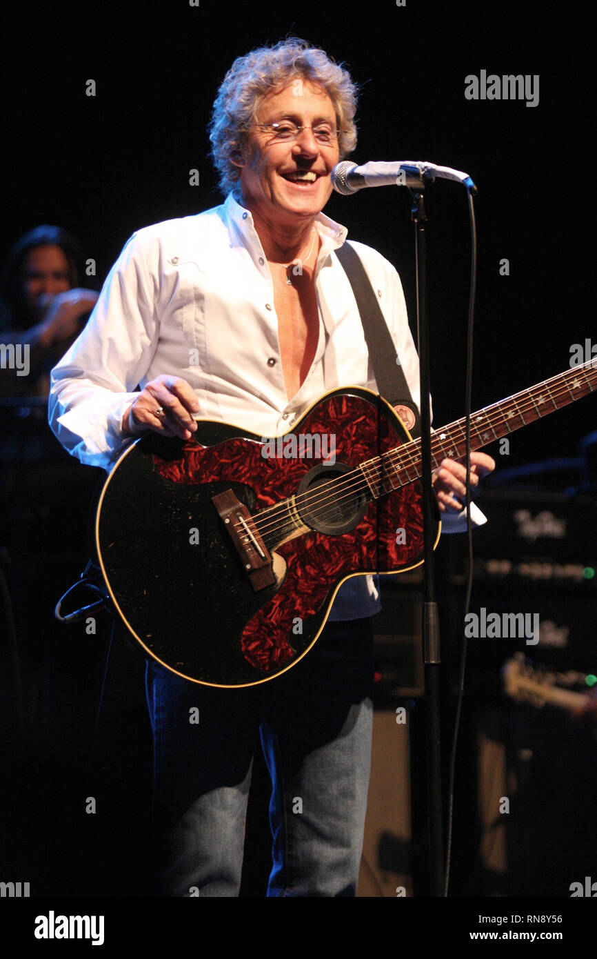 Singer Roger Daltrey, most commonly known as the vocalist of The Who ...