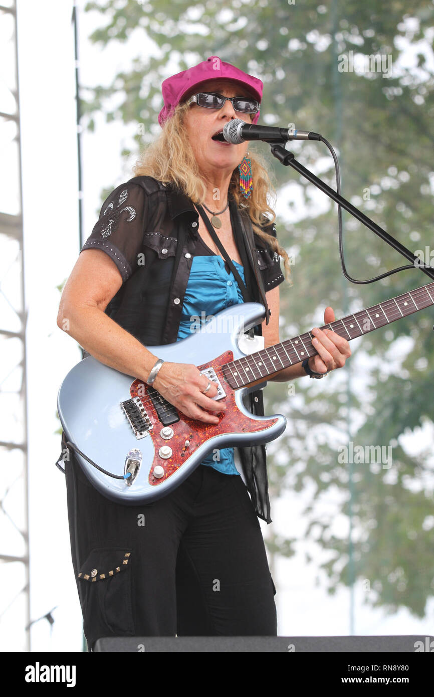 Singer, songwriter and guitarist Debbie Davies is shown performing on ...