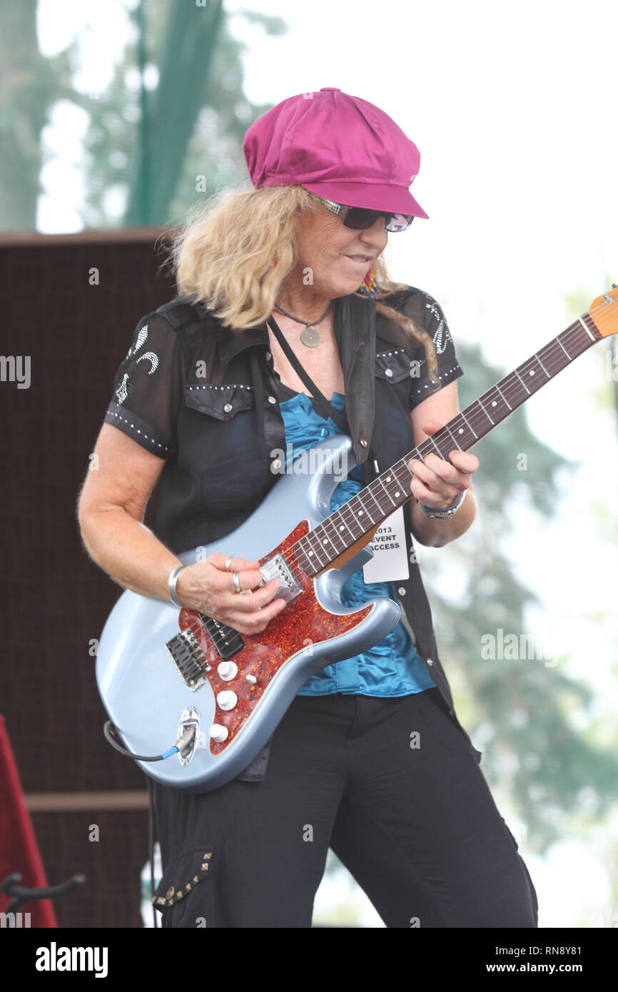 Singer, songwriter and guitarist Debbie Davies is shown performing on ...