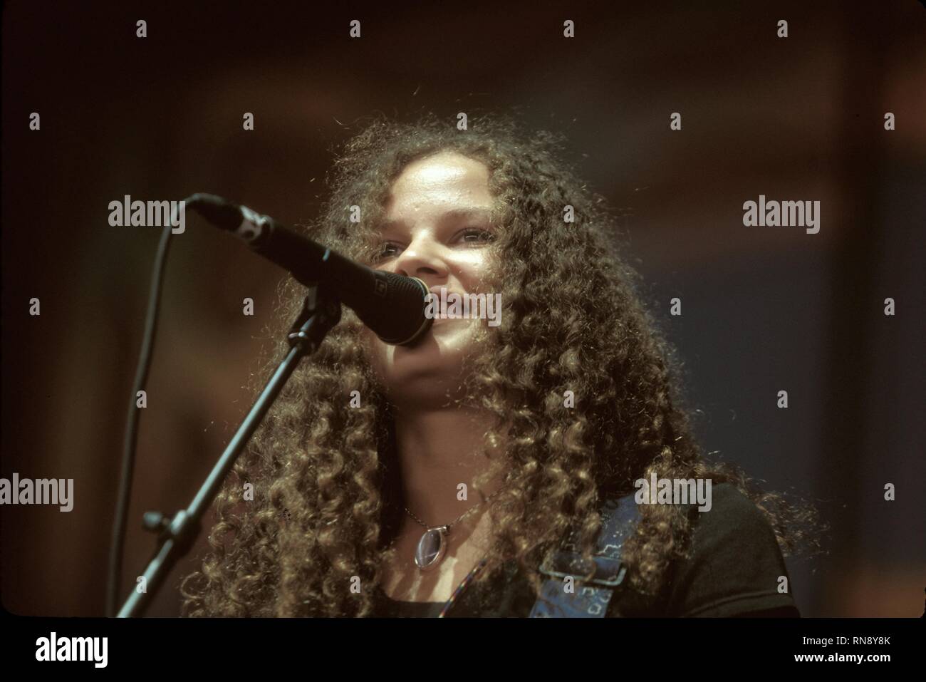 Singer and songwriter Alana Davis is shown performing onstage during a ...