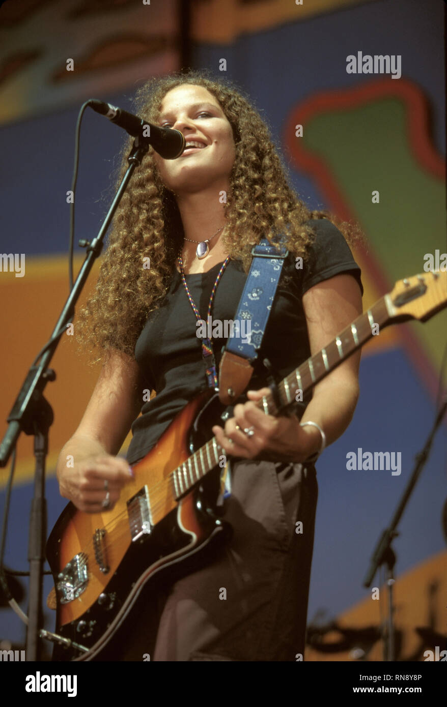 Singer and songwriter Alana Davis is shown performing onstage during a ...