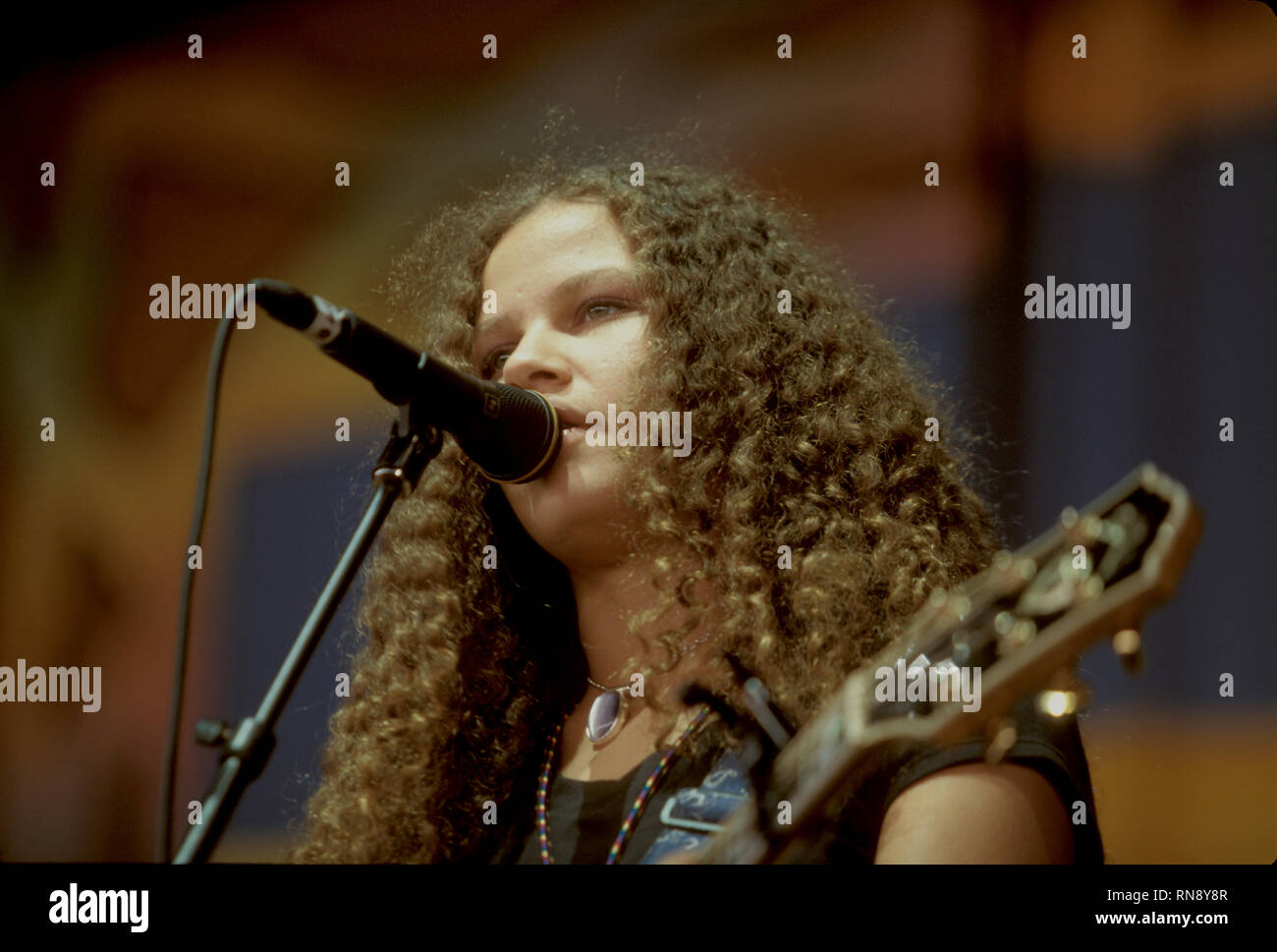 Singer and songwriter Alana Davis is shown performing onstage during a ...