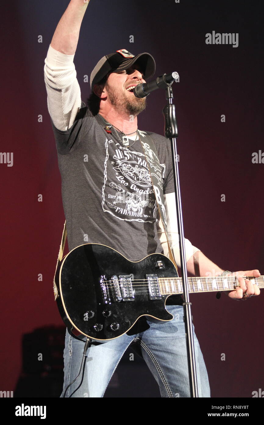 Country singer, songwriter and guitarist Brian Davis is shown ...