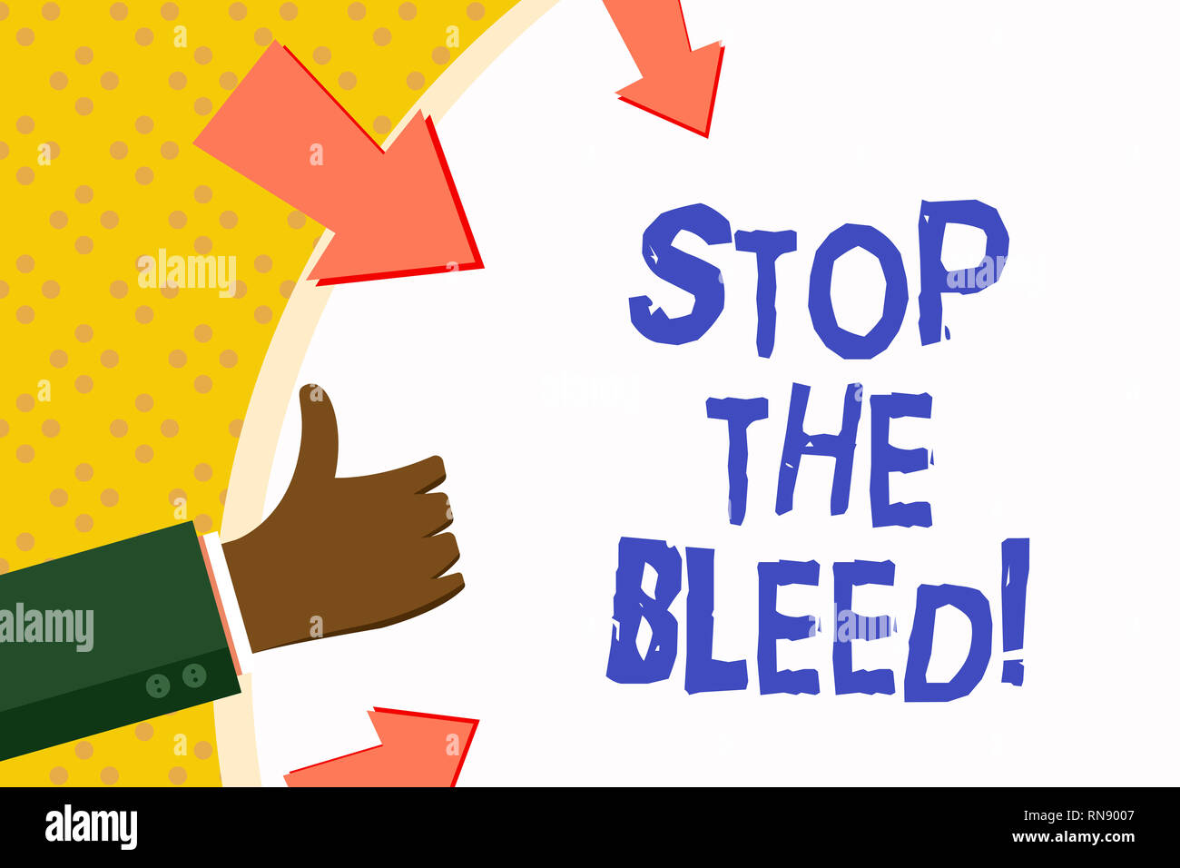 Word writing text Stop The Bleed. Business concept for Medical ...