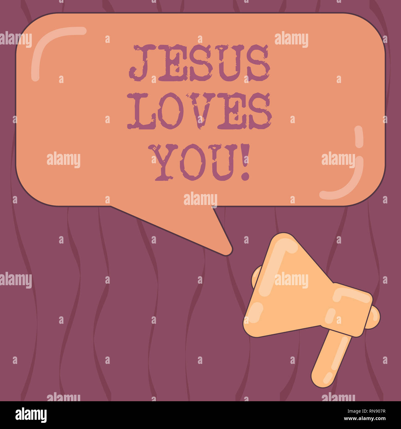 Word writing text Jesus Loves You. Business concept for Believe in the ...