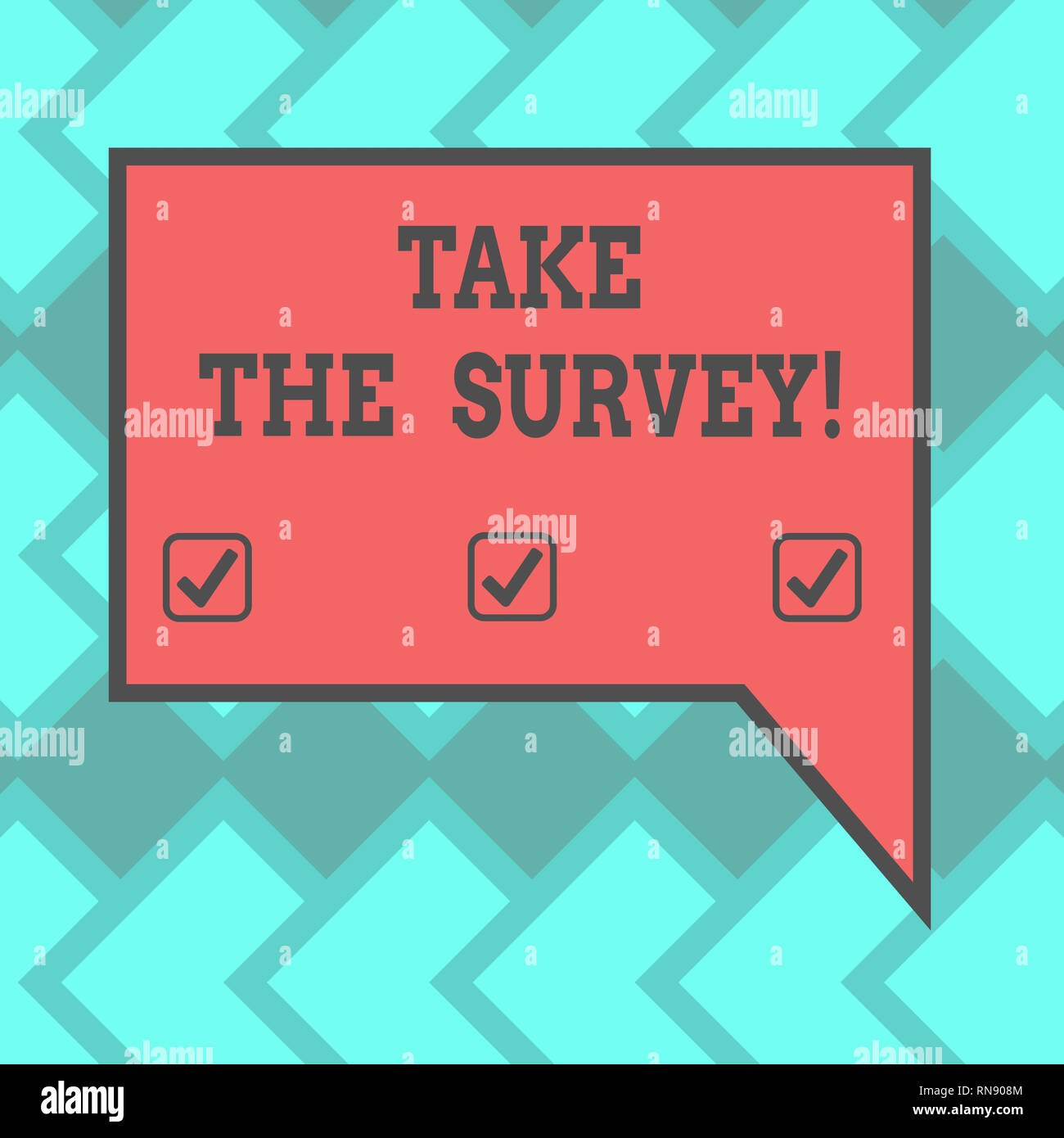 Text sign showing Take The Survey. Conceptual photo Fill in the ...